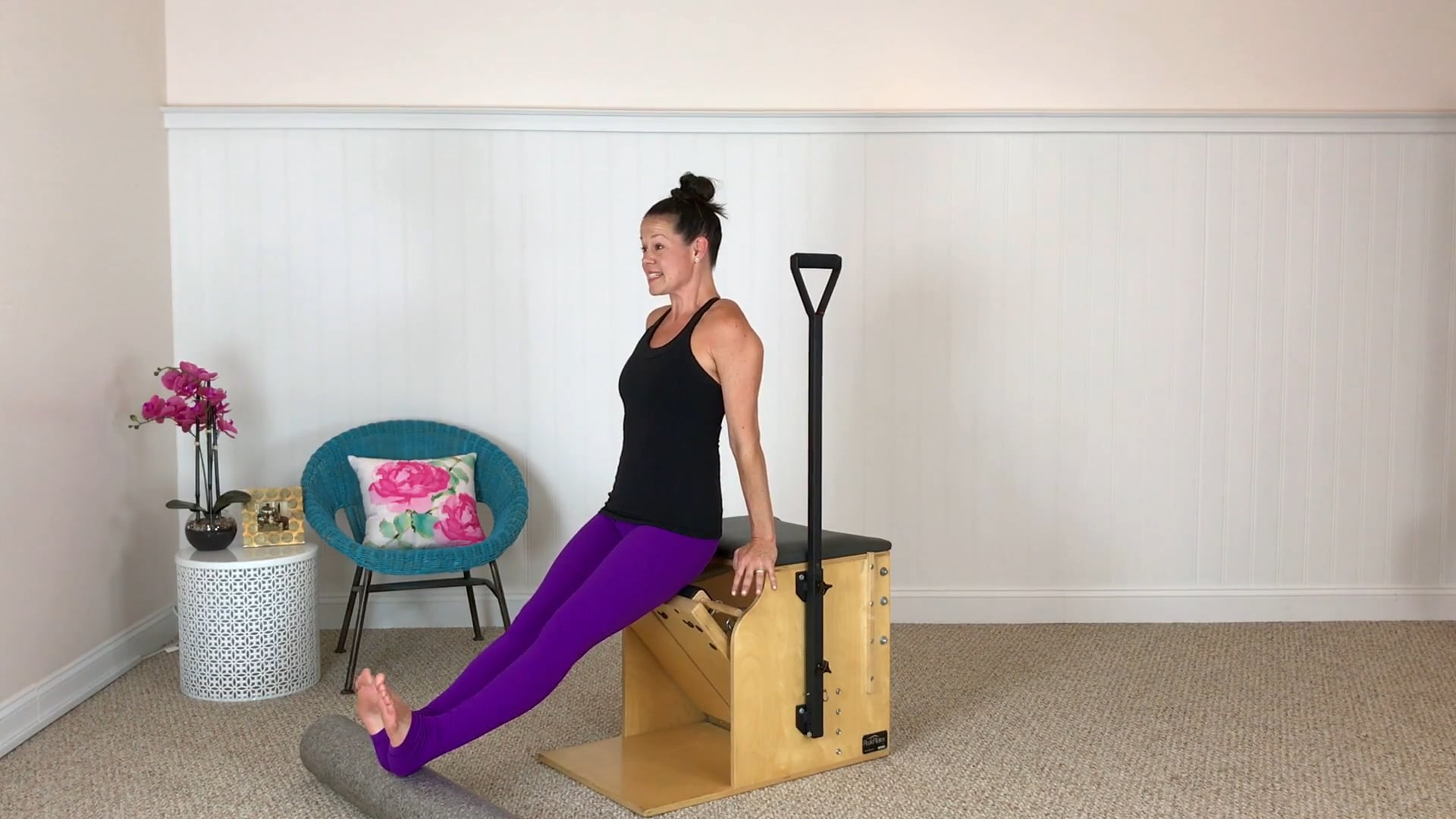 Chair Workout and Foam Roller - Carrie Pages Pilates